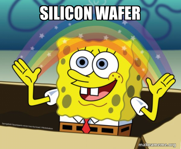 Silicon wafer - Rainbow SpongeBob Meme Generator