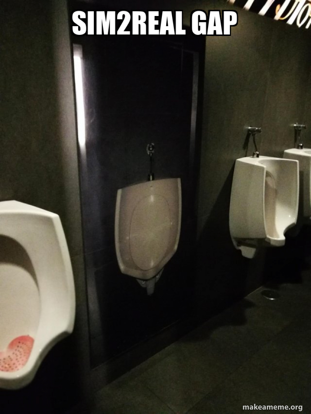 Sim2real gap Meme Generator