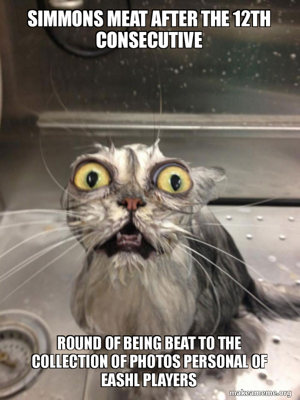 Simmons meat after the 12th consecutive Round of being beat to the ...