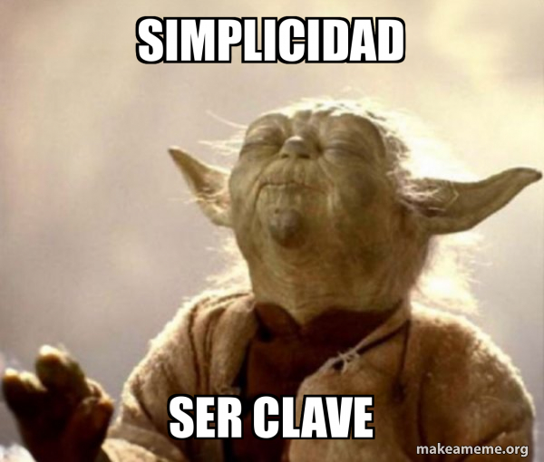 Simplicidad Ser Clave - Yoda Smell Meme Generator