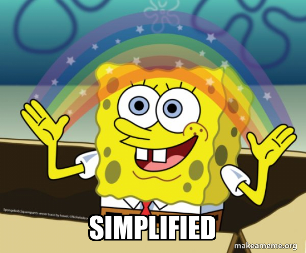 Simplified - Rainbow SpongeBob Meme Generator