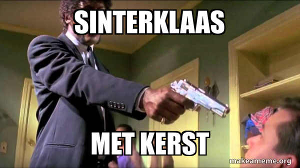 sinterklaas met kerst - Samuel L. Jackson Say What Meme Generator