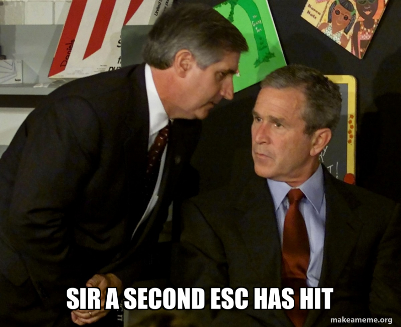 Sir a second esc has hit Meme Generator