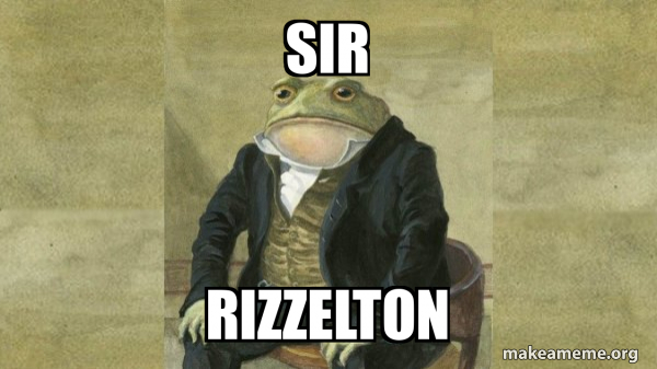 Sir Rizzelton - Colonel Toad Meme Generator