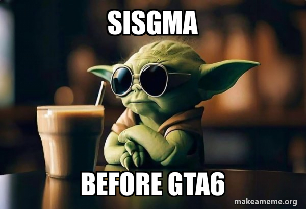 sisgma Before GTA6 - Cool Yoda (Sunglasses) Meme Generator