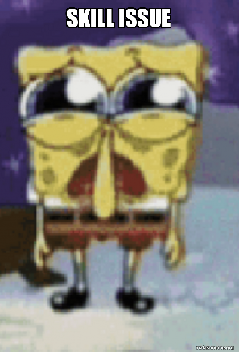 Skill issue Meme Generator