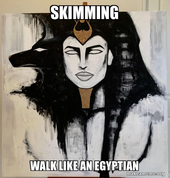 Skimming Walk Like an egyptian Meme Generator