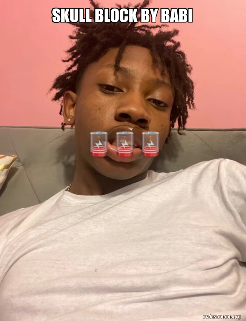 SKULL BLOCK BY BABI Meme Generator