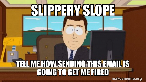 Slippery Slope Memes Logical Fallacies Meme Lesson Rhetorical