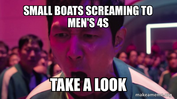 Small Boats screaming to men's 4s TAKE A LOOK - I've Played These Games ...