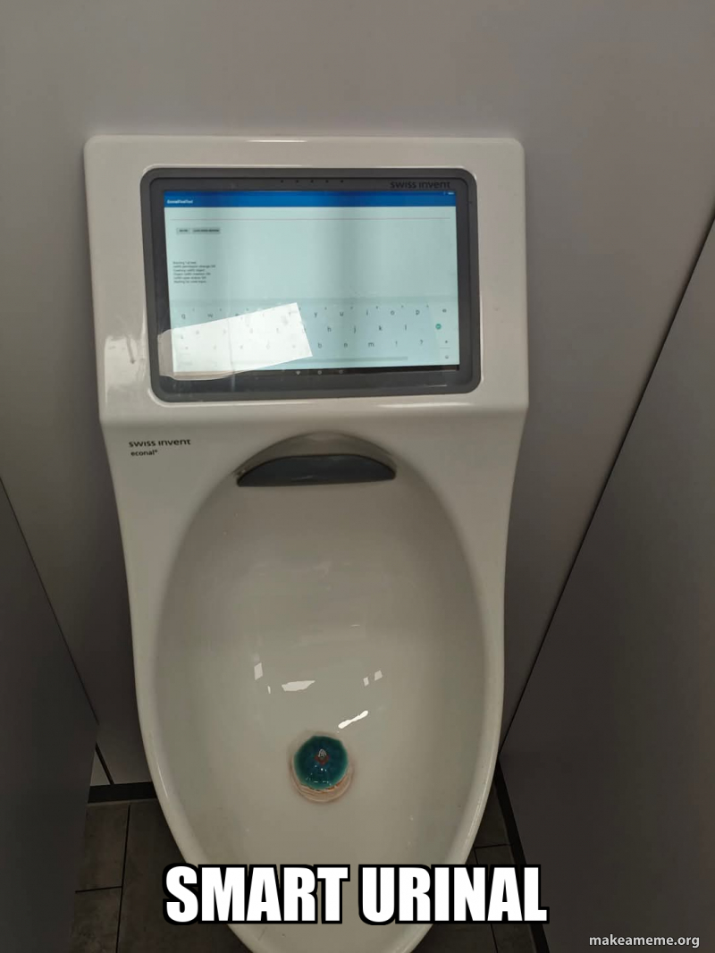 Smart urinal Meme Generator