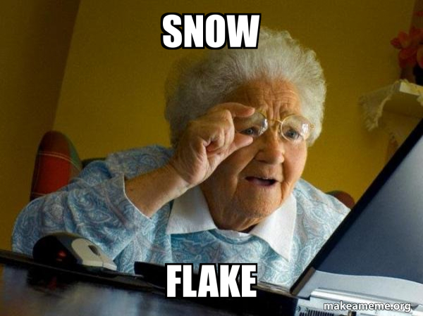 Snow Flake - Internet Grandma Meme Generator