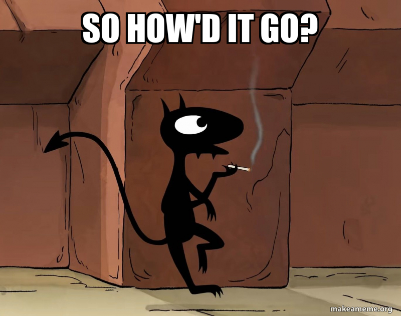 SO how'd it go? Meme Generator