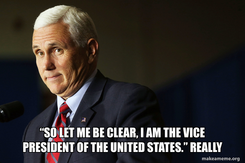 â€œSo let me be clear, I am the vice president of the United States.â ...