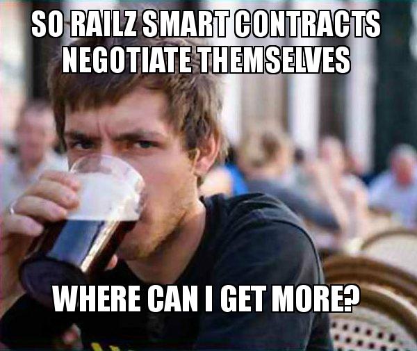 So Railz smart contracts negotiate themselves where can I get more ...