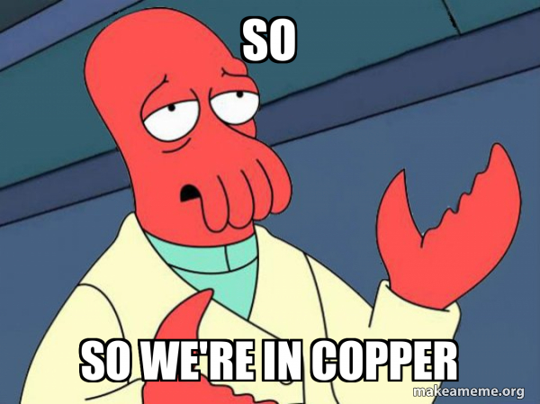 So so we're in copper - Tricky Zoidberg Meme Generator