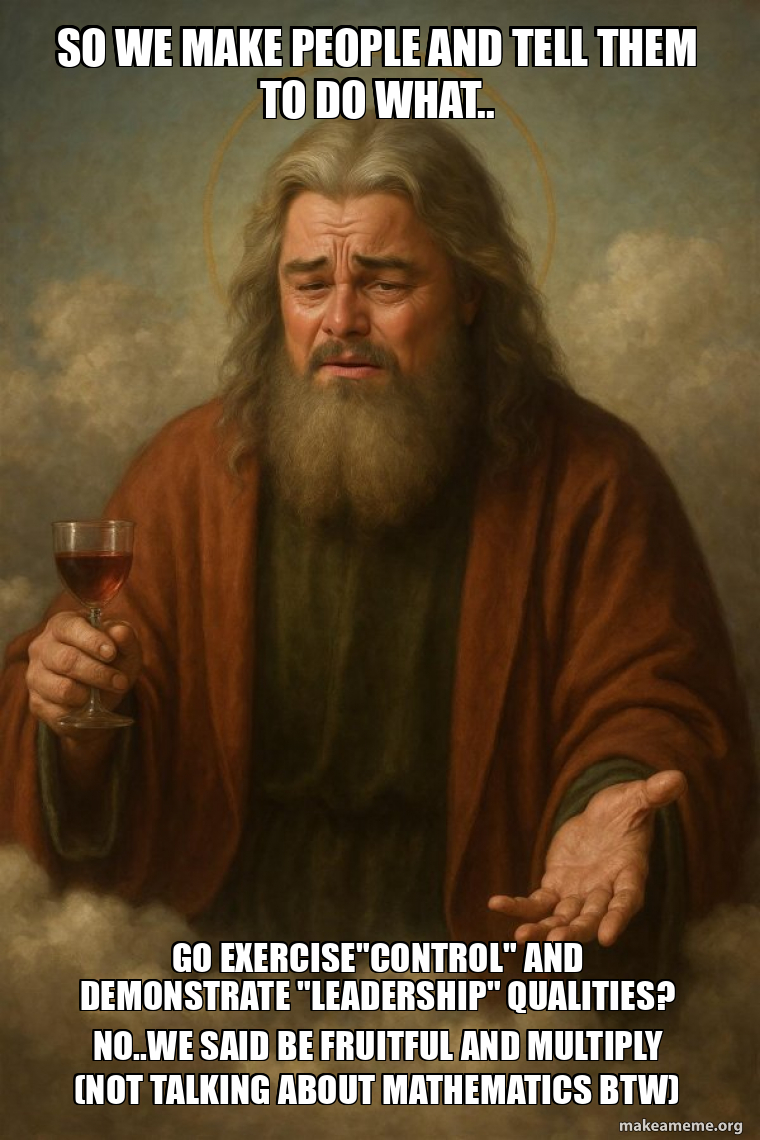 so we make people and tell them to do what.. go exercise"control" and ...