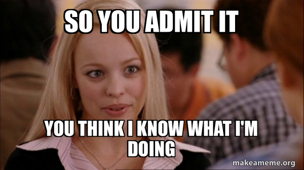 So You Admit It You Think I Know What I'm Doing - Mean Girls Meme Meme ...