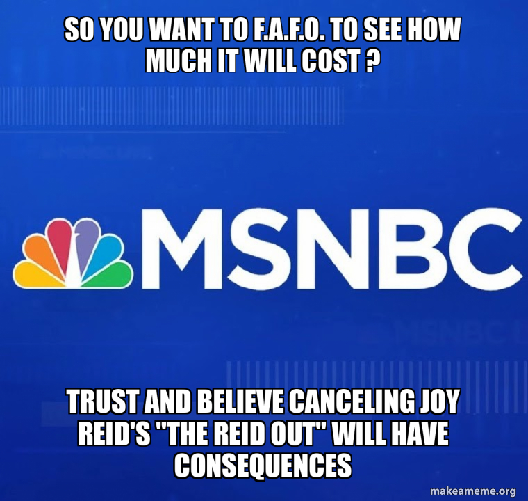 so you want to f.a.f.o. to see how much it will cost ? trust and ...