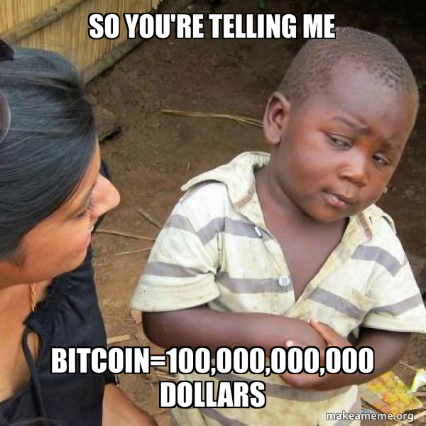 So you're telling me bitcoin=100,000,000,000 dollars - Skeptical Third ...
