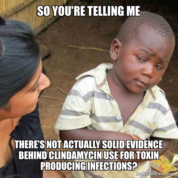 So you're telling me there's not actually solid evidence behind ...