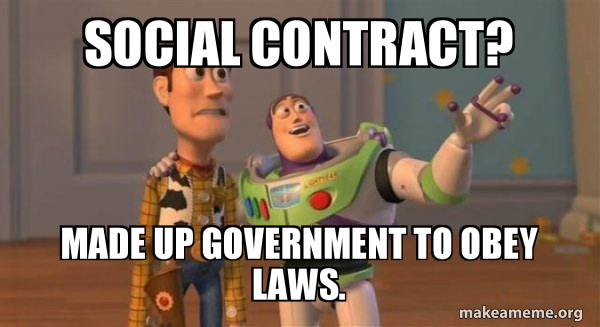Social Contract? Made up Government to obey laws. - Buzz and Woody (Toy ...