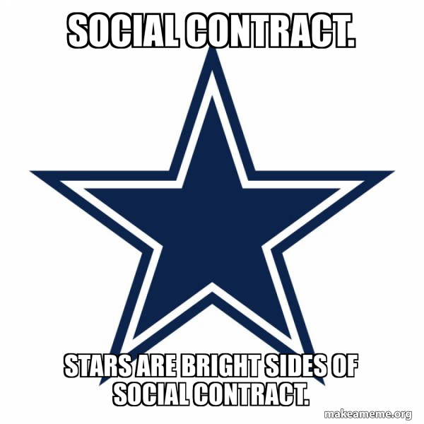 Social Contract. Stars are bright sides of social contract. - Dallas ...