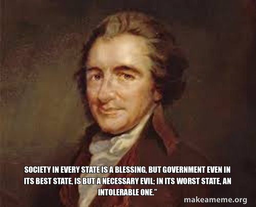Society in every state is a blessing, but government even in its best ...