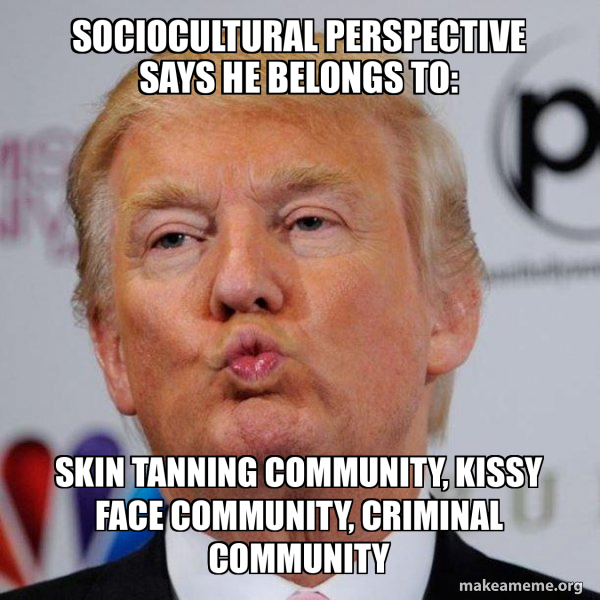 sociocultural perspective says he belongs to: skin tanning community ...