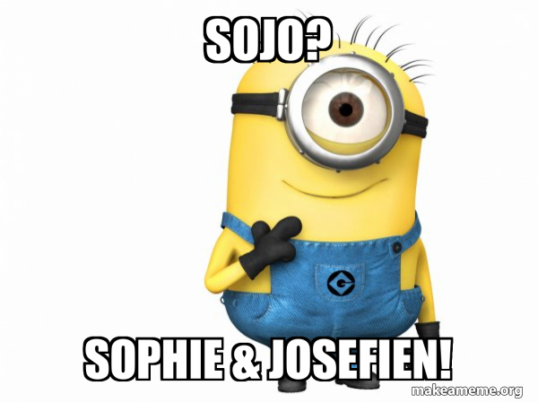SoJo? Sophie & Josefien! - Thoughtful Minion Meme Generator