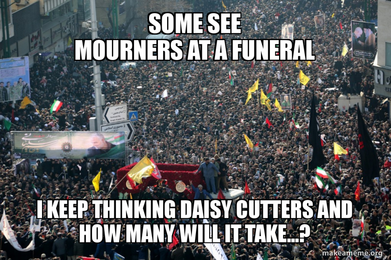 some see mourners at A funeral i KEEP THINKING daisy cutters AND HOW ...