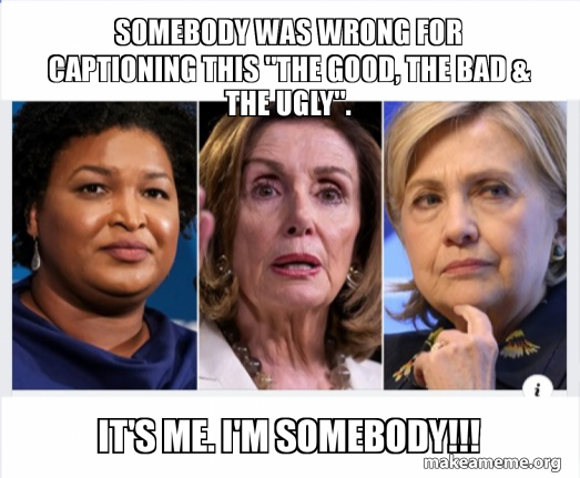 somebody was wrong for captioning this "THE GOOD, THE BAD & THE UGLY ...