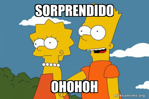 sorprendido ohohoh - Bart and Lisa Chat Meme Generator