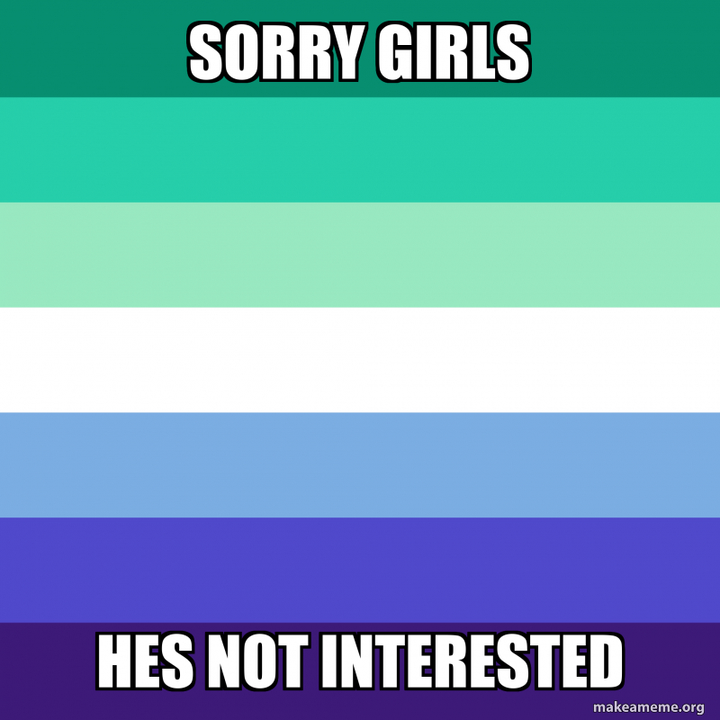 Sorry girls Hes not interested Meme Generator