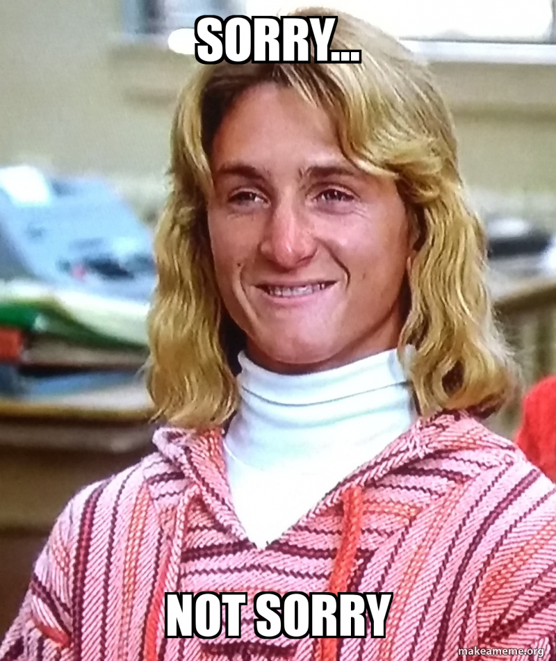 Sorry... Not sorry Meme Generator