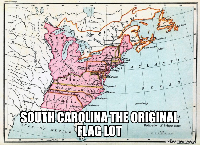 South carolina the original flag lot Meme Generator