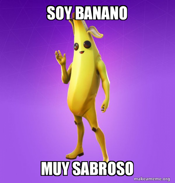 soy banano muy sabroso - Peely Meme Generator