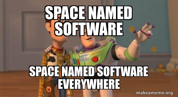 space named software space named software everywhere - Buzz and Woody ...