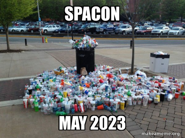 SPACON May 2023 - Canadian Football Fans meme Meme Generator