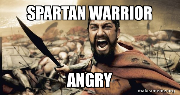 Spartan warrior angry - The 300 Meme Generator