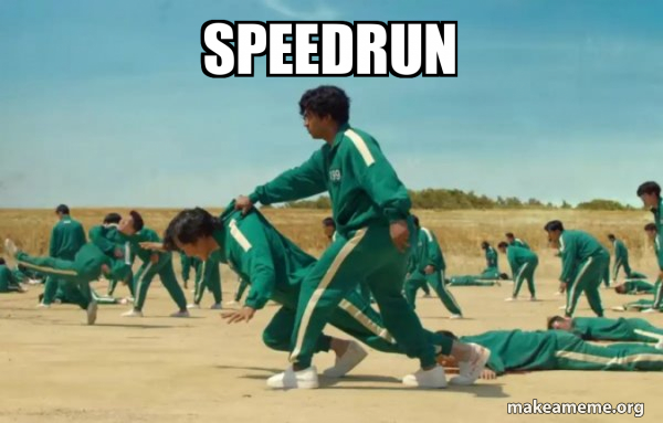 SPEEDRUN - Squid Game Ali Holding Seong Meme Generator