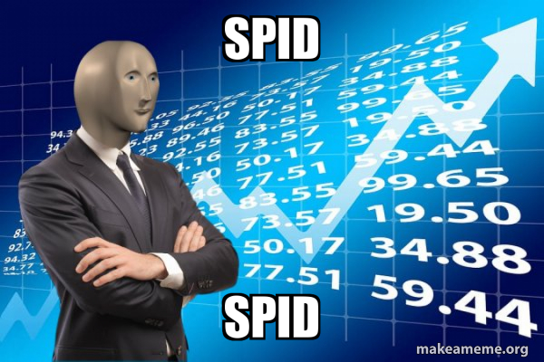SPID SPID - Stonks Only Go Up Meme Generator
