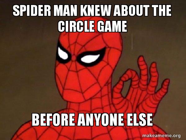 spider man knew about the circle game before anyone else - Spiderman ...