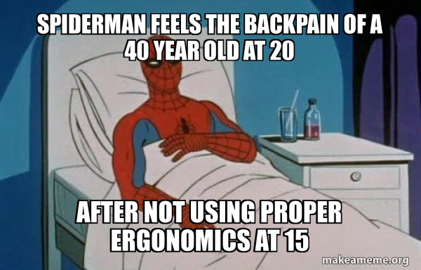 Spiderman feels the backpain of a 40 year old at 20 after not using ...