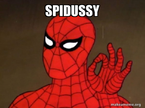 spidussy - Spiderman - Care factor Zero Meme Generator