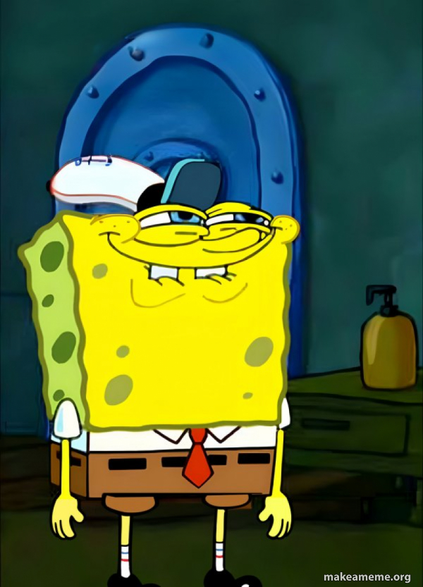- SpongeBob Grin Meme Generator