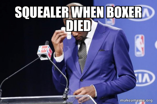 squealer when boxer died - Kevin Durant You Da The Real Mvp Meme Generator