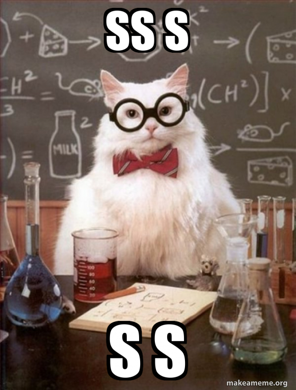 ss s s s - Chemistry Cat Meme Generator