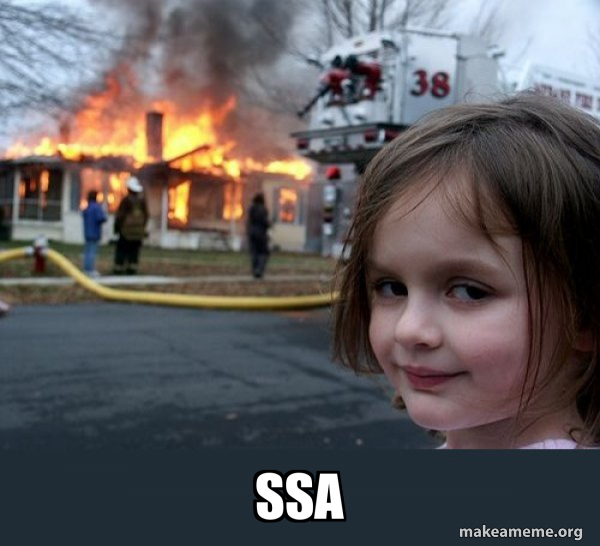 ssa - Disaster Girl Meme Generator