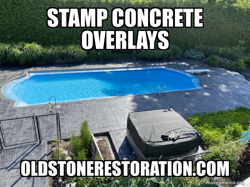 Stamp Concrete Overlays oldstonerestoration.com - Stamp Concrete ...